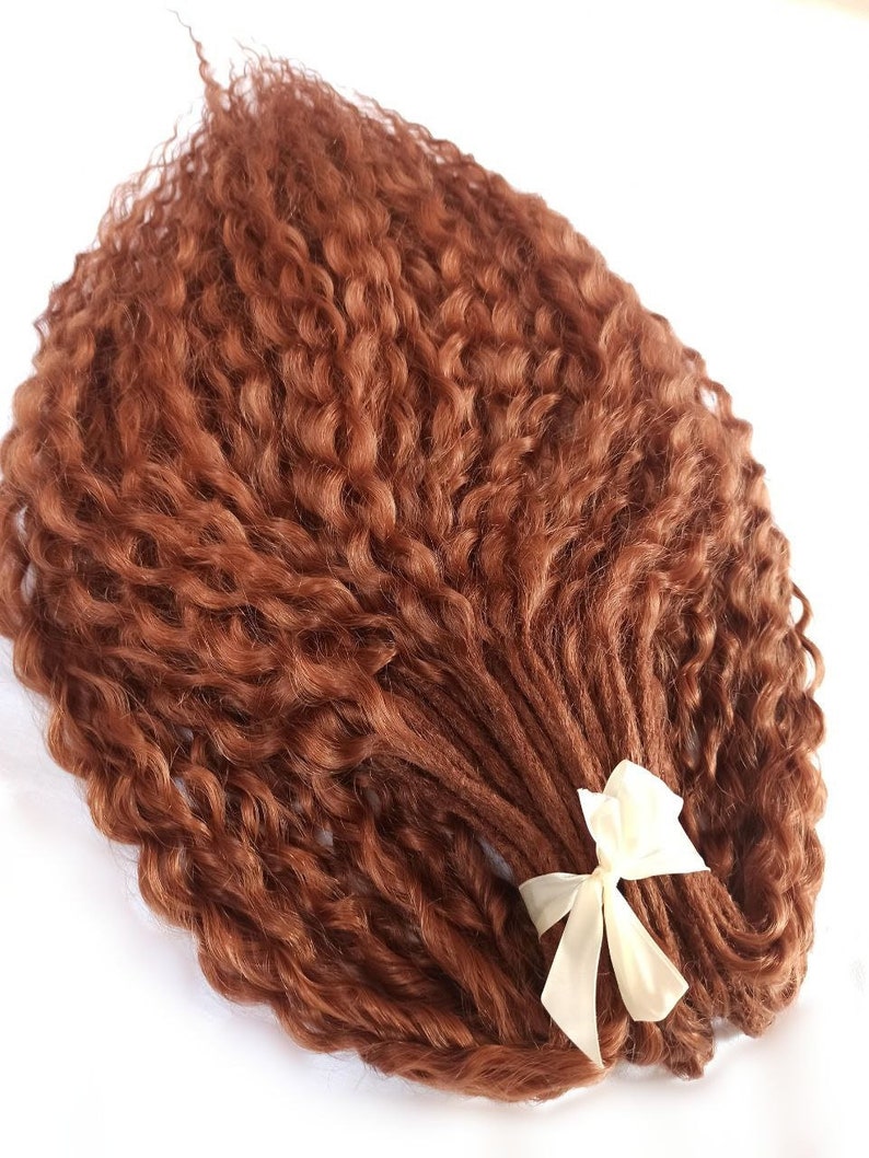 Synthetic Curly Dreads Extensions Open Curl Dreds - Etsy