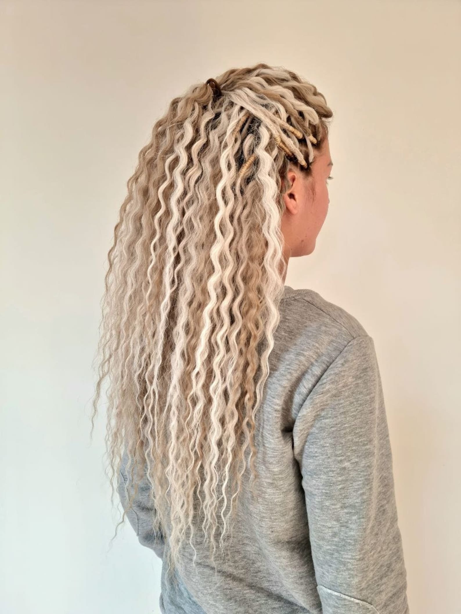 Synthetic Curly Dreads Extensions Open Curl Dreadlocks Crochet - Etsy