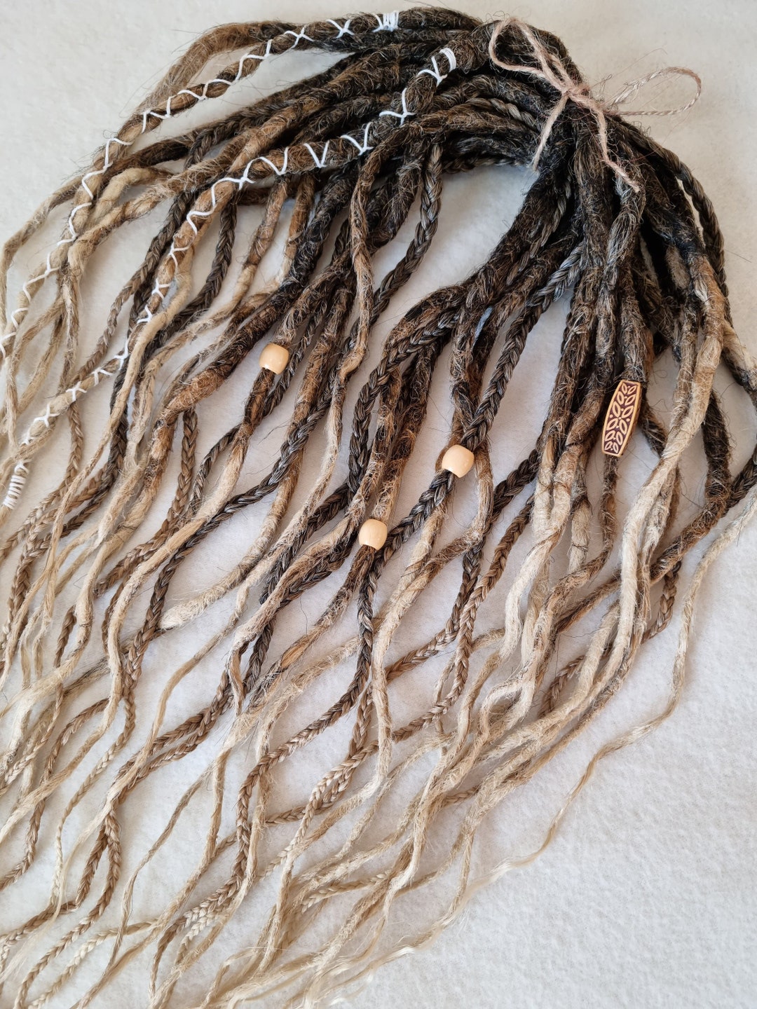 Curly Dreadlock Set Braiding Extensions Dreadlocks Extensions - Etsy