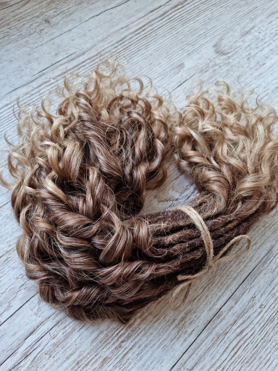Short Synthetic Curly Dreads Extensions Open Curl Dreadlocks Crochet ...