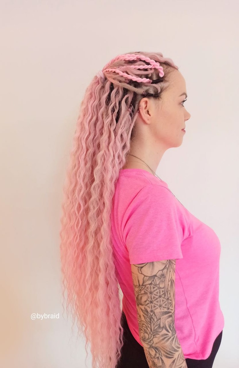 Curly Rose Dreadlocks Open Curl Crochet Dreads Dreadlock - Etsy