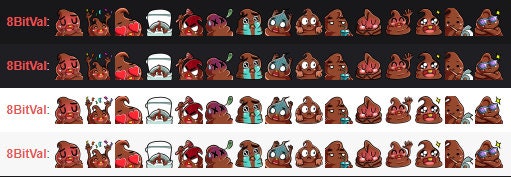 Poop Emotes for Twitch, Discord, Youtube, Poop Emoji, Poop Emote Pack ...