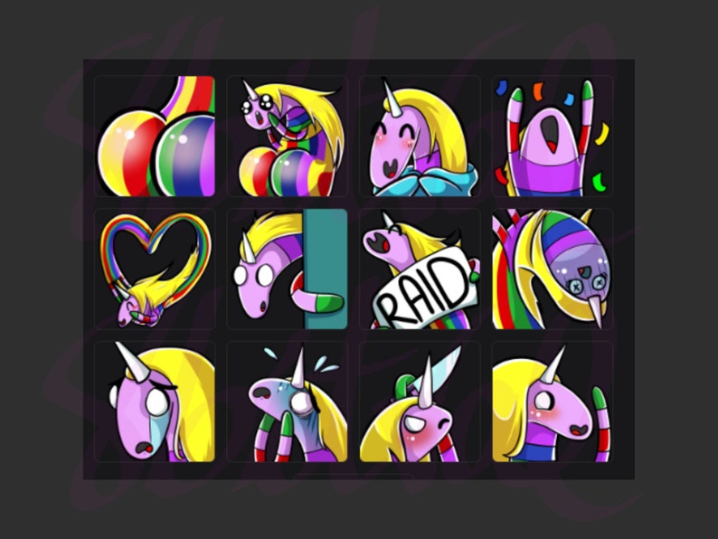Lady Rainicorn for Twitch, Discord, Youtube. Adventure Time Lady ...