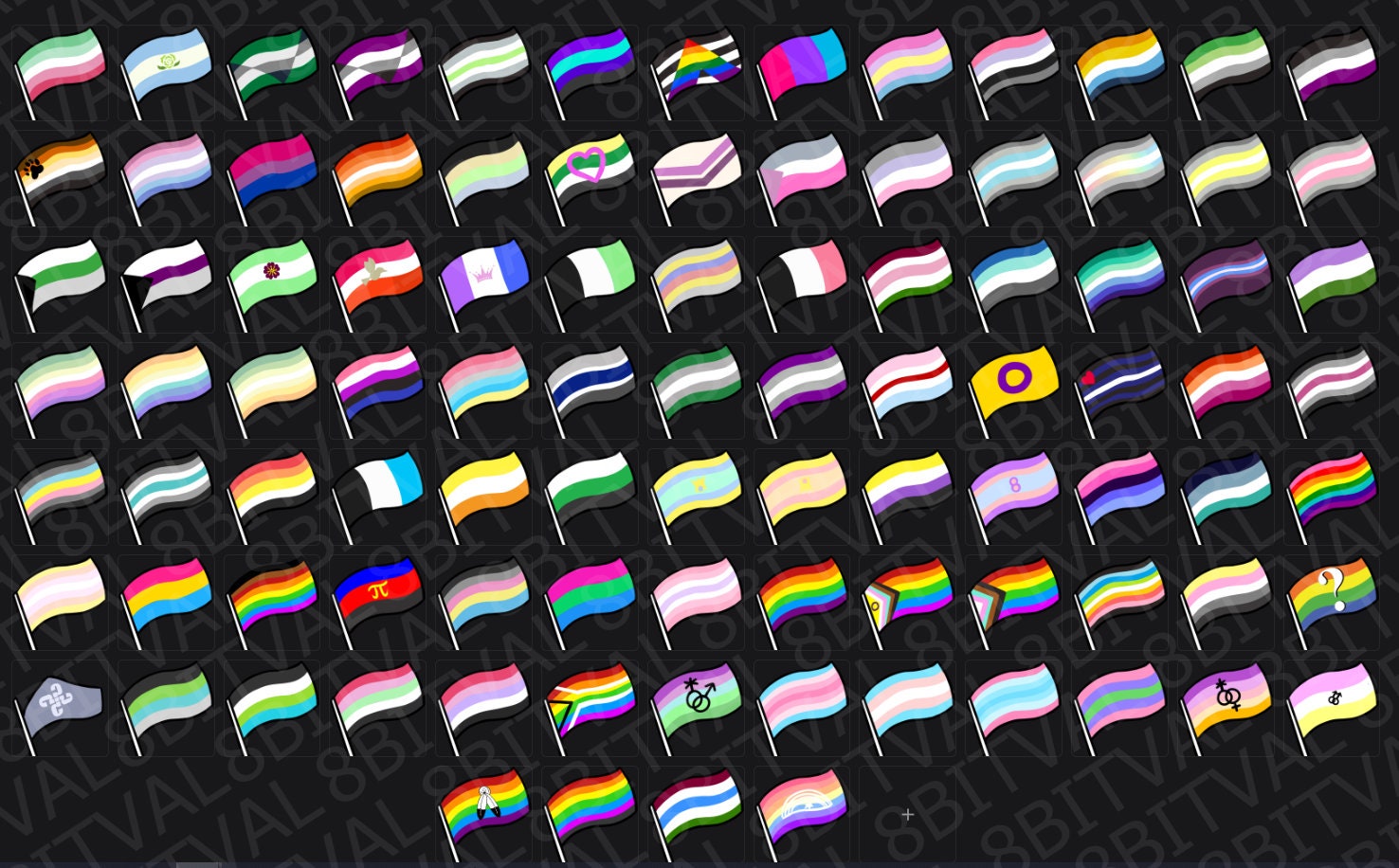 Pride Flag Emotes for Twitch, Discord, Youtube, 95 Emotes - Etsy