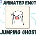 Animated Jumping Ghost Emote for Twitch and Discord. Halloween Animated ...