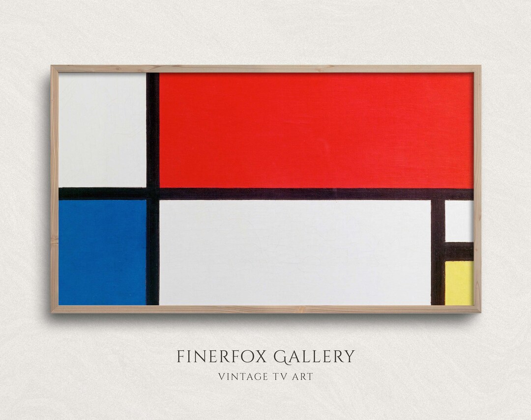 Mondrian Abstract Art | Samsung Frame TV Art (digital Download) - Etsy