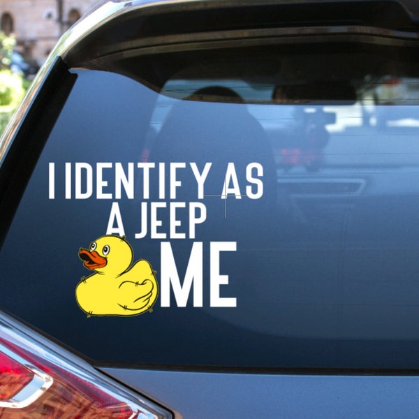 I Identify as a Jeep Decal - Etsy