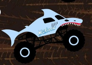 SVG Monster Truck Bundle Monster Jam Megalodon Mud - Etsy Canada