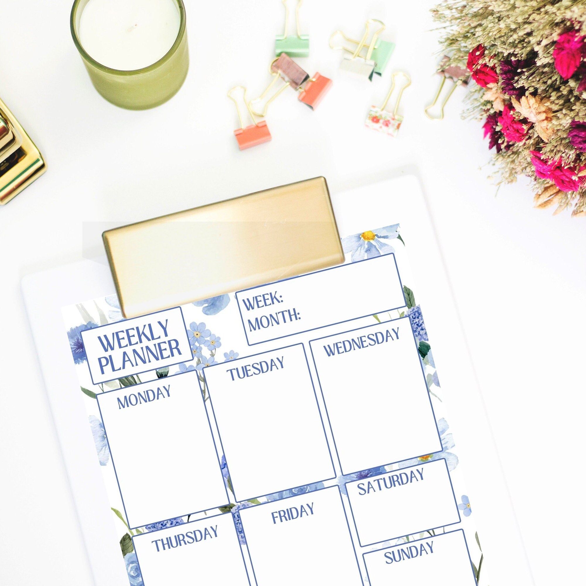 Weekly Planner, Printable to Do List, Printable Planner, Digital Weekly ...