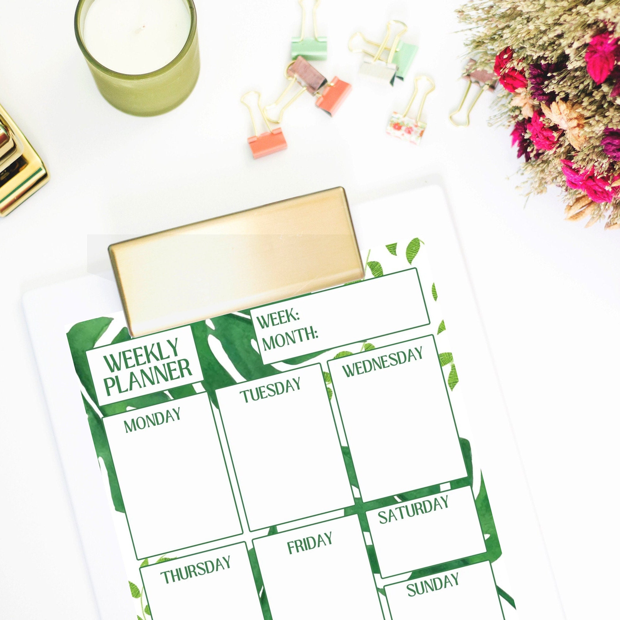 Weekly Planner, Printable to Do List, Digital Weekly Planner, Week ...