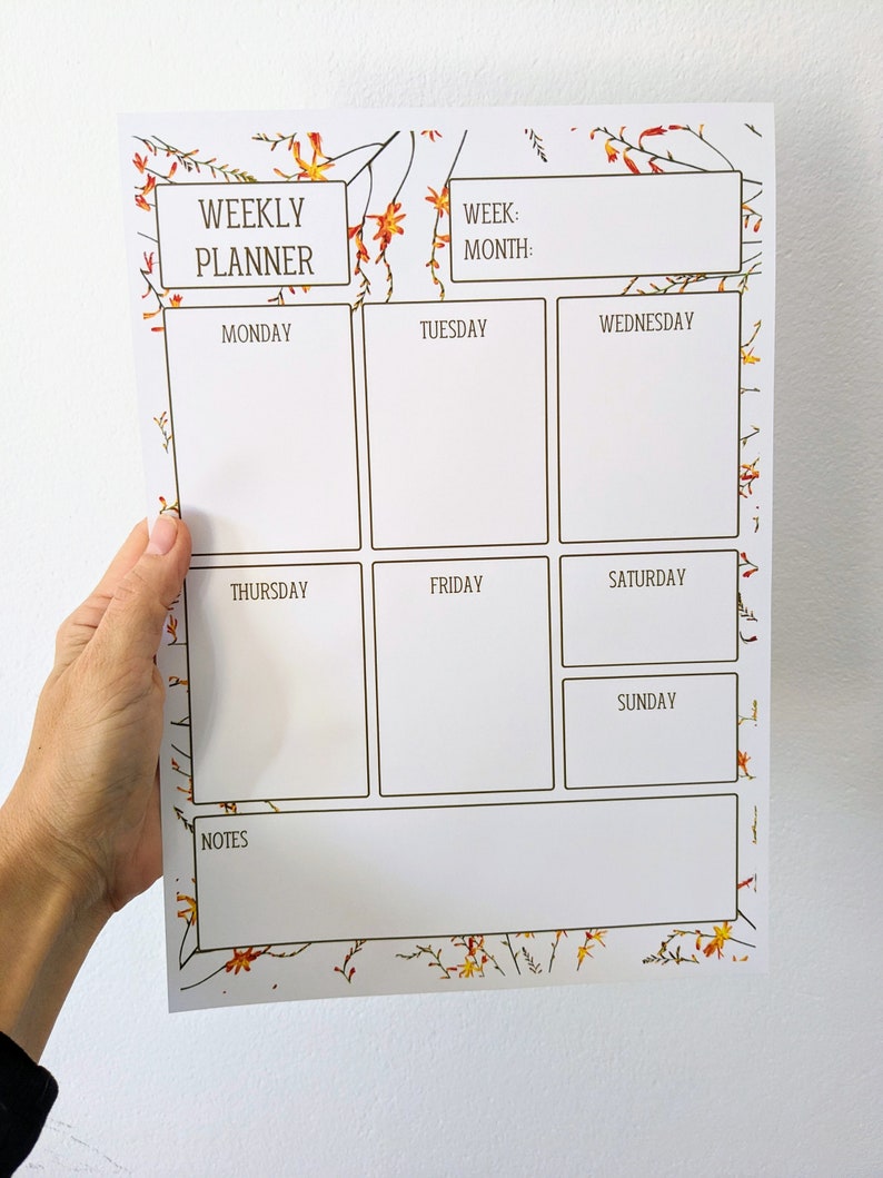 Weekly Planner, Printable to Do List, Weekly Schedule, Digital Weekly ...