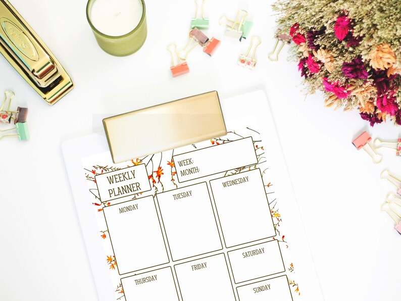 Weekly Planner, Printable to Do List, Weekly Schedule, Digital Weekly ...