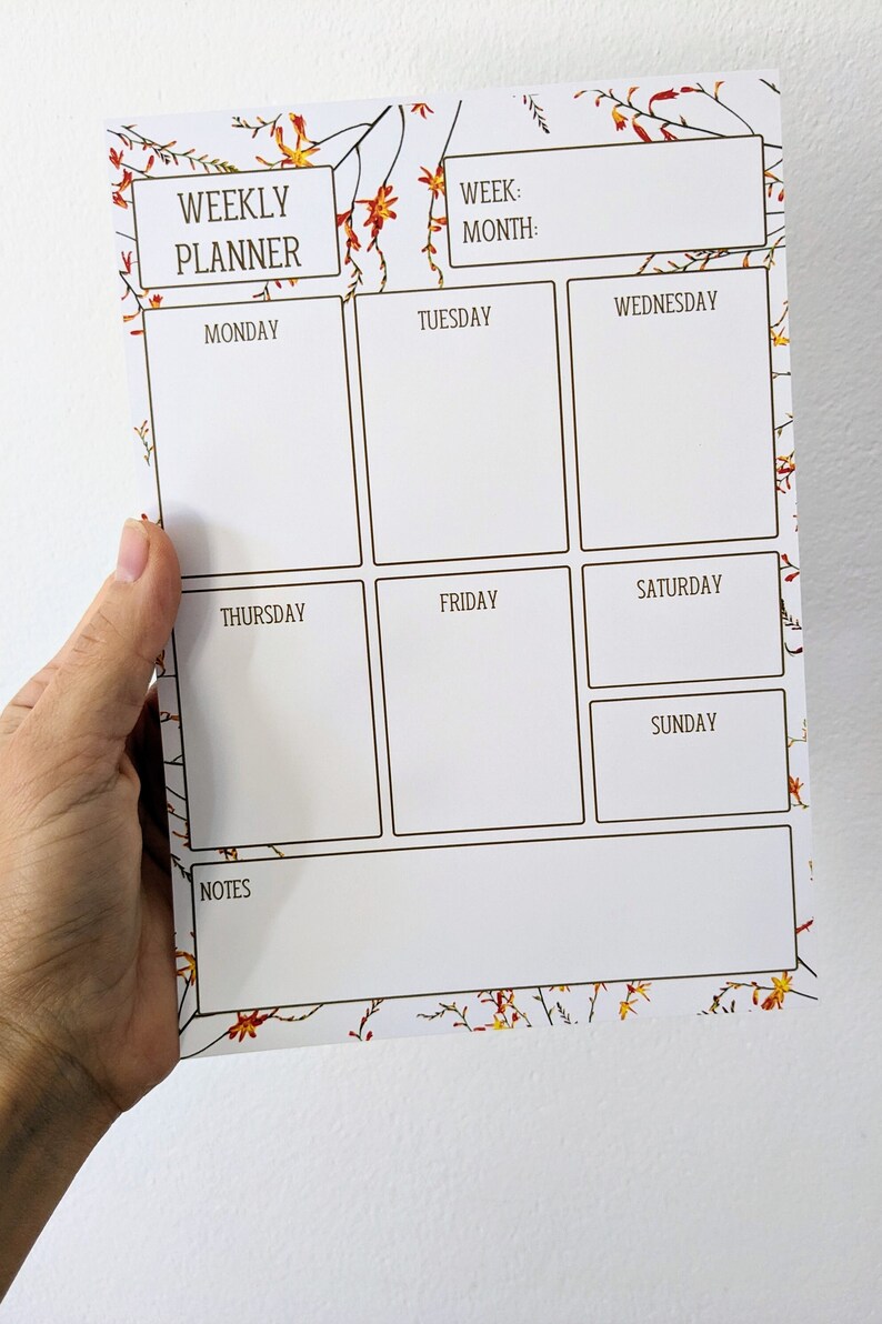 Weekly Planner, Printable to Do List, Weekly Schedule, Digital Weekly ...