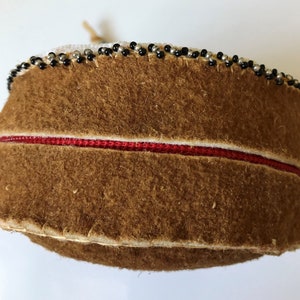 Native American Hand Crafted Moose Hide Beaded Change Purse / Bag ...