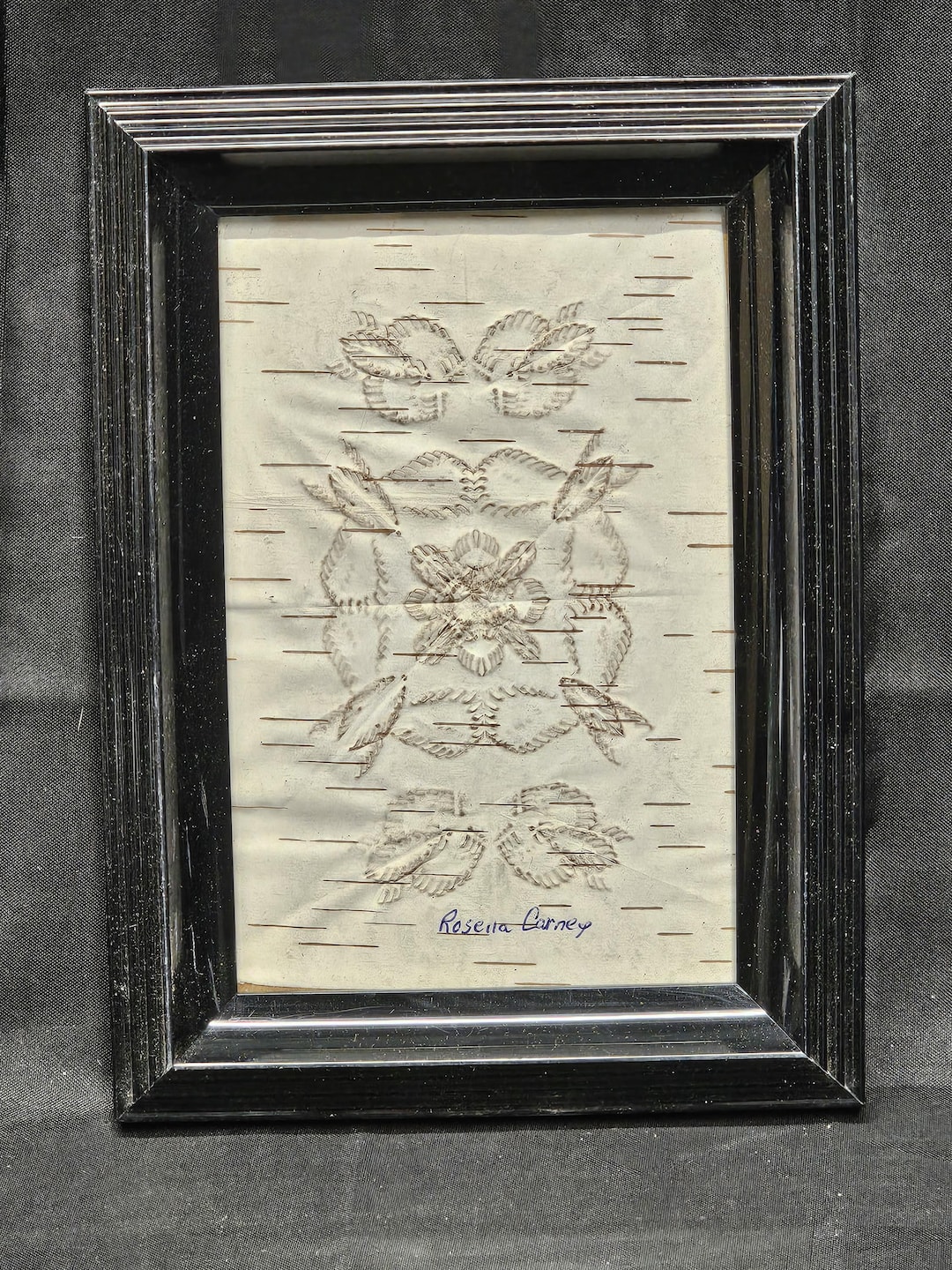 Native American Birch Bark Biting in 5.5 X 7.5