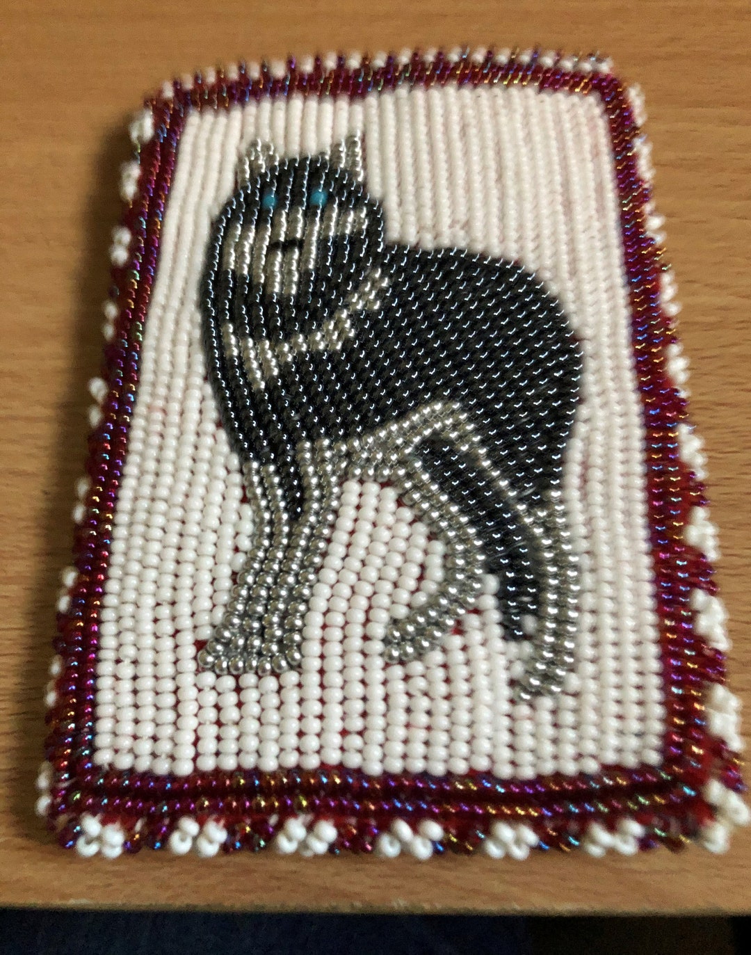 Moose Hided Beaded Debit/credit Card Holder - Etsy