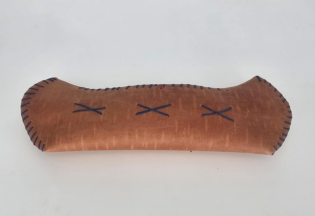 Decorative Birch Bark Canoe - Indigenous Art Handcrafted - First ...