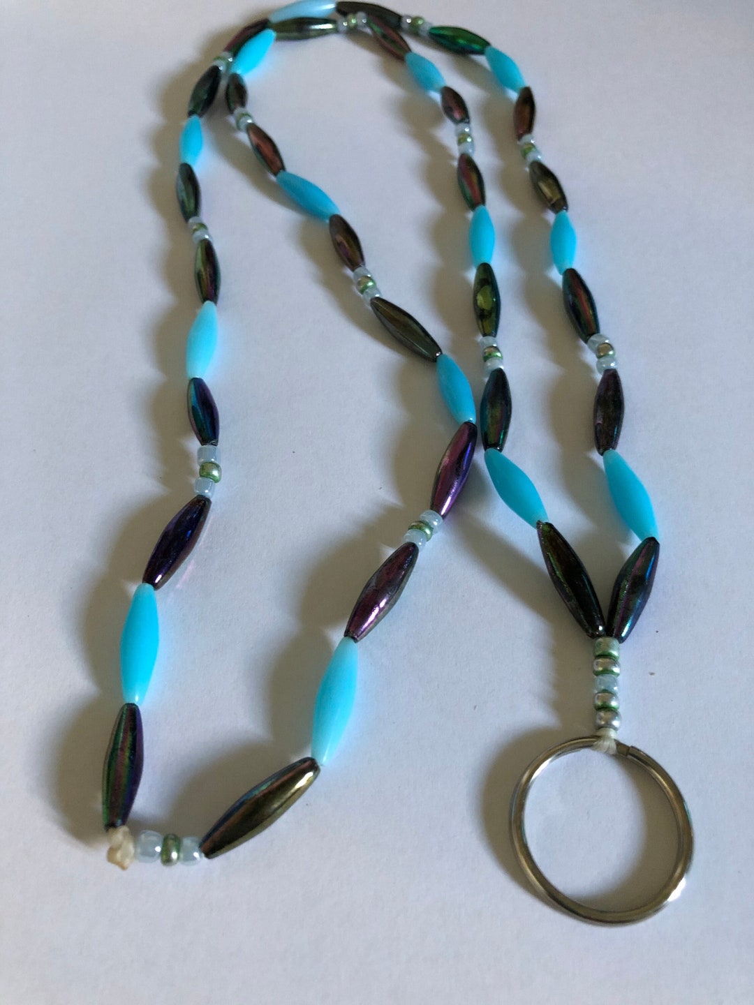 Native American Hand Crafted Multicolored Beaded Lanyard - Indigenous ...