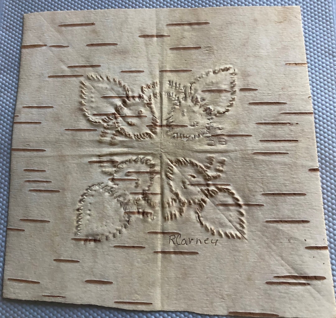 Native American Hand Crafted Birch Bark Biting - Indigenous Arts and ...