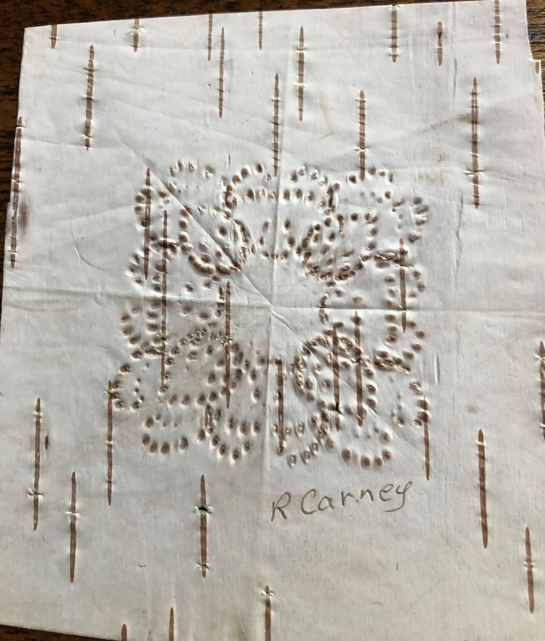 Native American Hand Crafted Birch Bark Biting - Indigenous Arts and ...