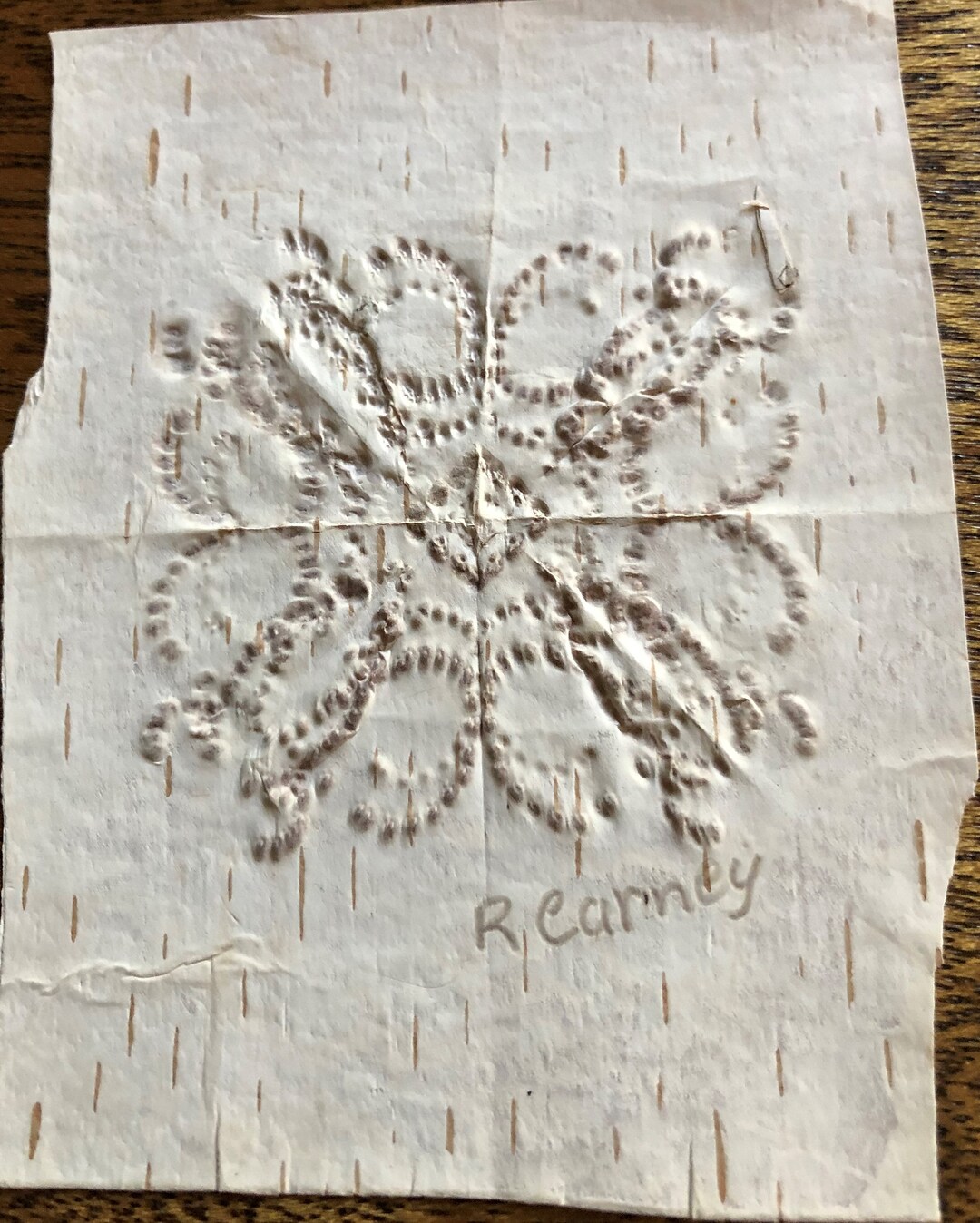 Native American Hand Crafted Birch Bark Biting Indigenous Arts and ...