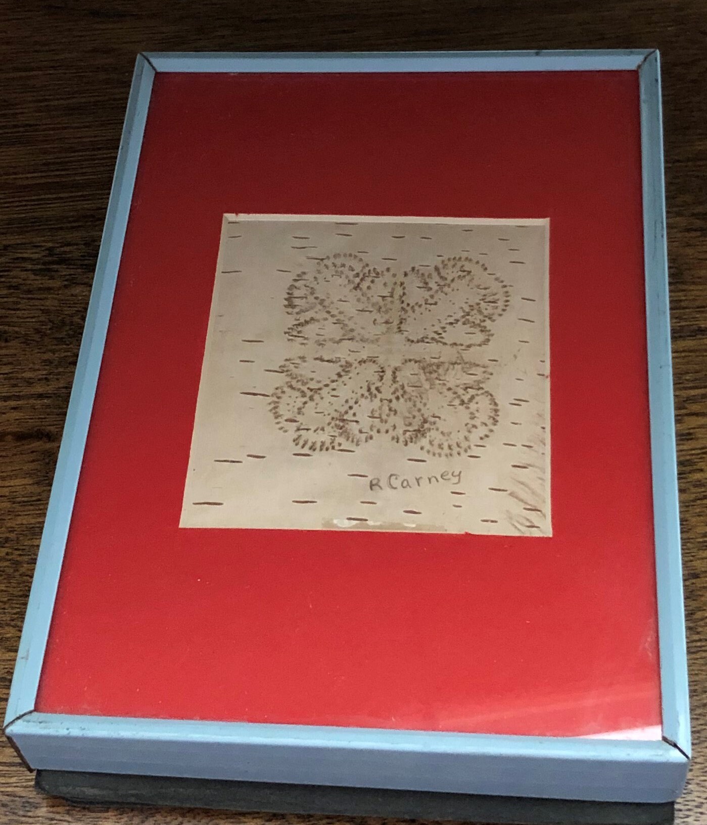 Native American Hand Crafted Birch Bark Biting Framed - Etsy