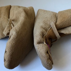 Native American Hand Crafted Moose Hide Full Wrap Mukluks Indigenous ...