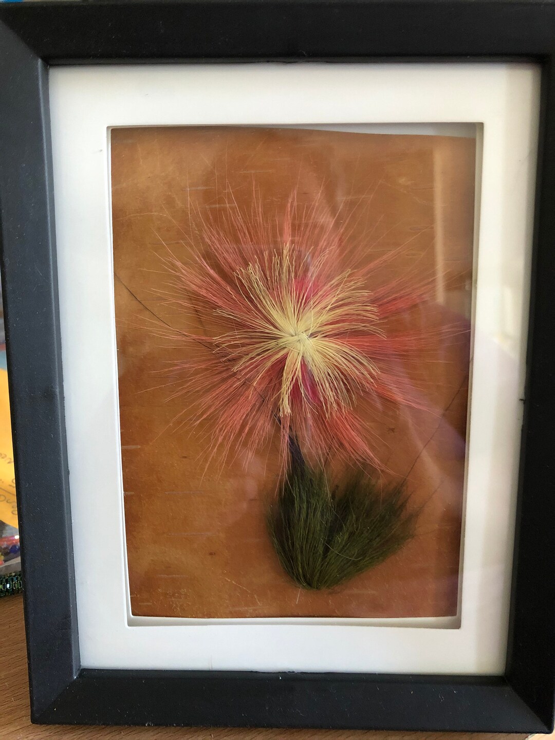 Native American Handcrafted Moose Hair Tufting on Birch Bark Indigenous ...