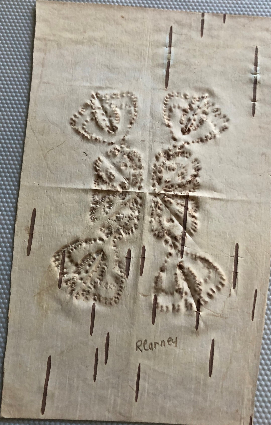 Native American Hand Crafted Birch Bark Biting - Indigenous Arts and ...