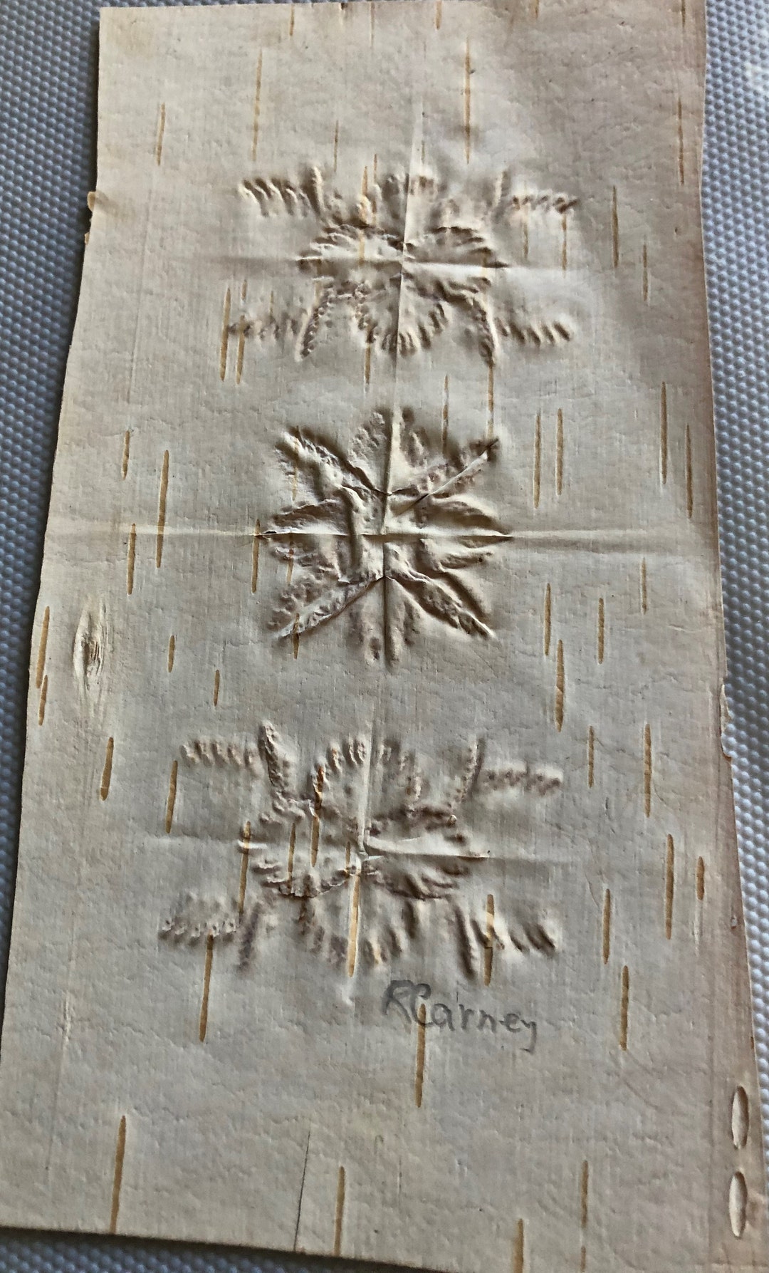 Native American Hand Crafted Birch Bark Biting - Indigenous Arts and ...