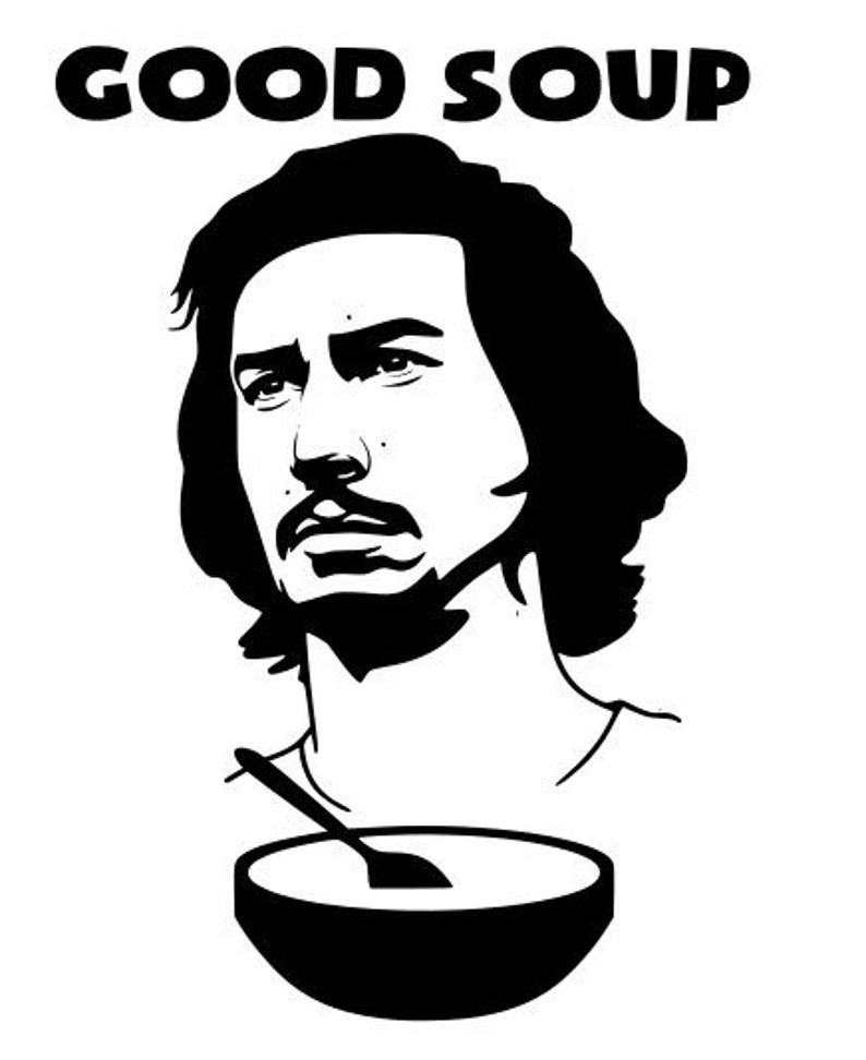 Good Soup Adam Driver Decal SVG PNG EPS Dxf - Etsy