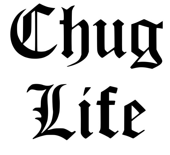 CHUG LIFE SVG Water Bottle Label - Etsy