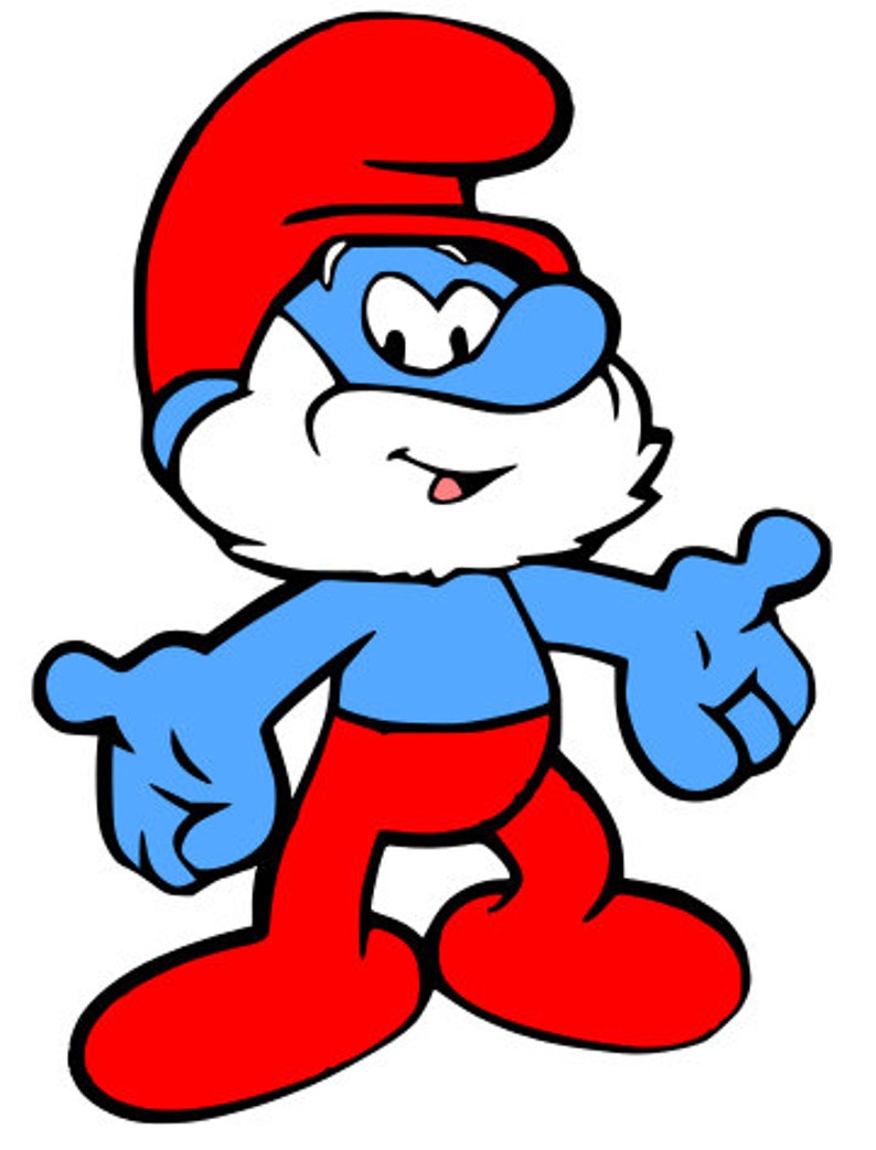 BUNDLE Smurf Theme 140 Files SVG Dxf Eps Png Cricut Silhouette - Etsy