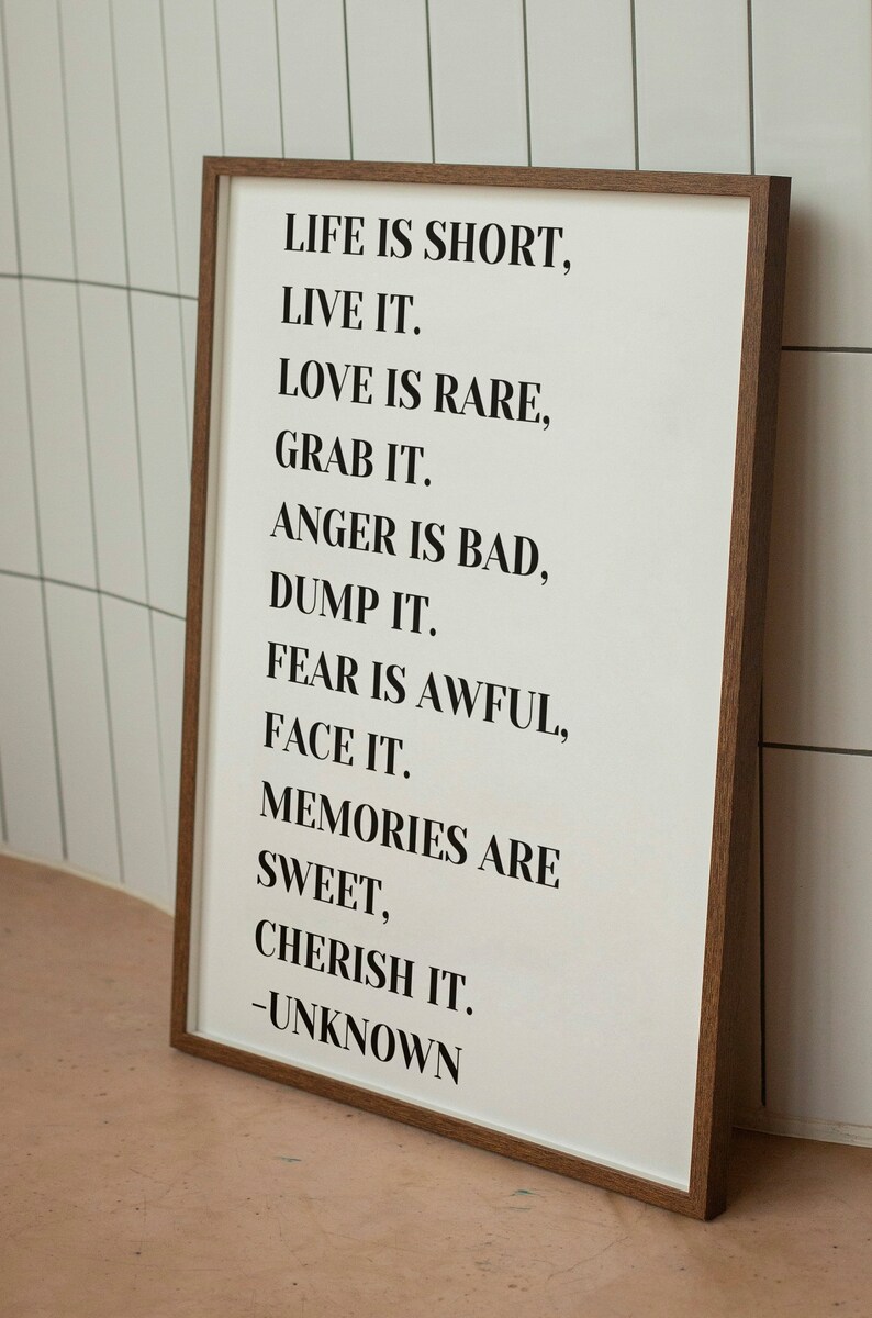 Life Lesson Inspirational Digital Printable Art Inspirational Quotes ...