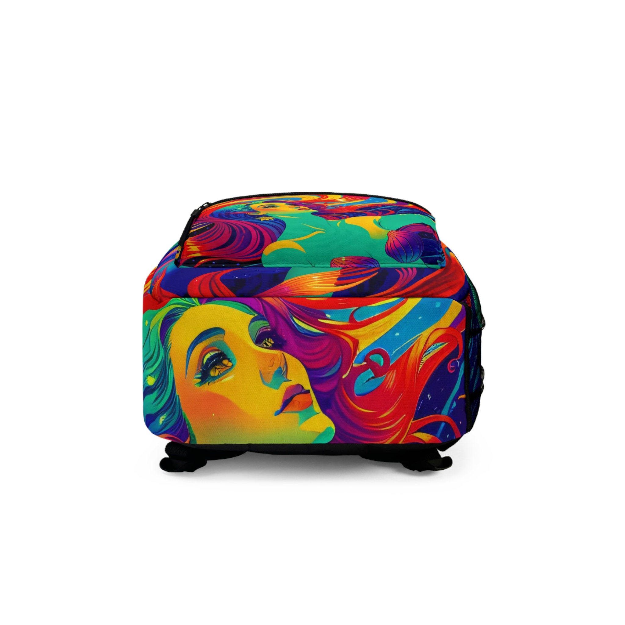 Rainbow Mermaid Fantasy Waterproof Backpack Great Gift for Ocean Lovers ...