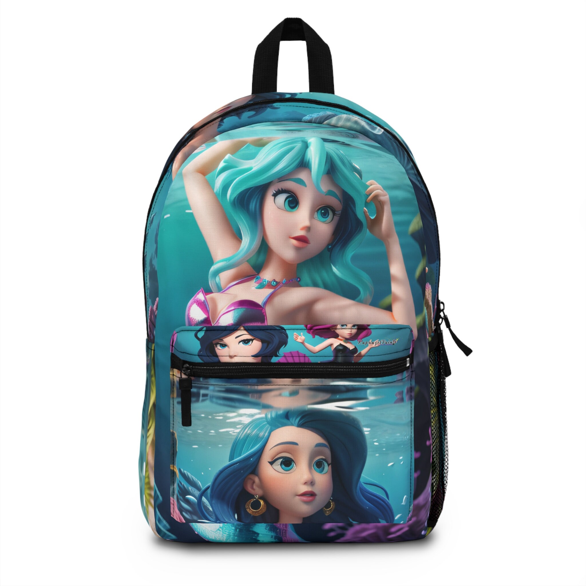 Mermaid Friends Backpack Back to School Bag for Doll Lovers Beach Tote ...