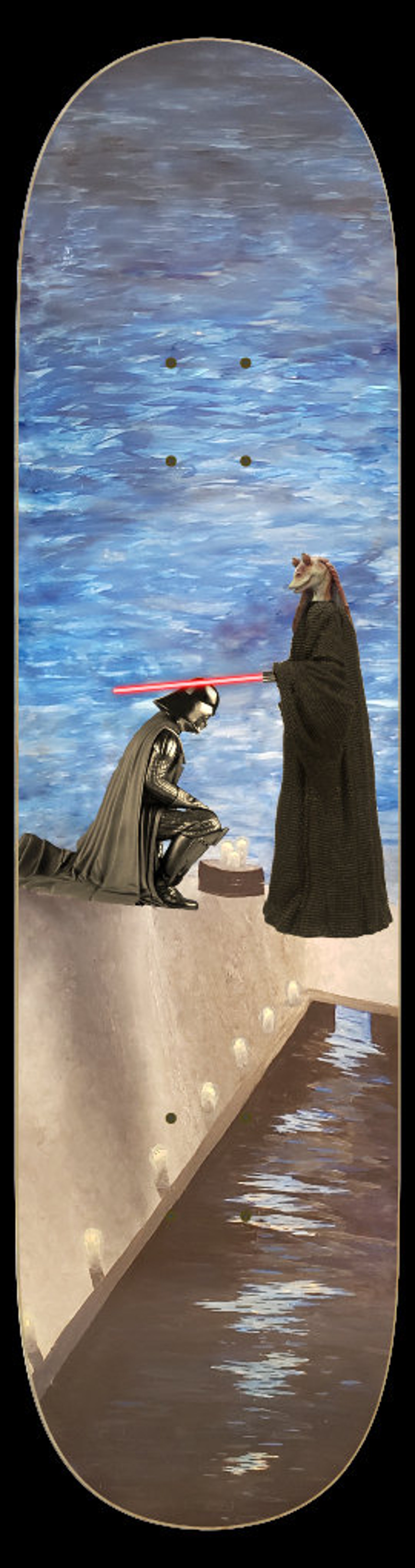 Darth Jar Jar Binks Skateboard Deck - Etsy