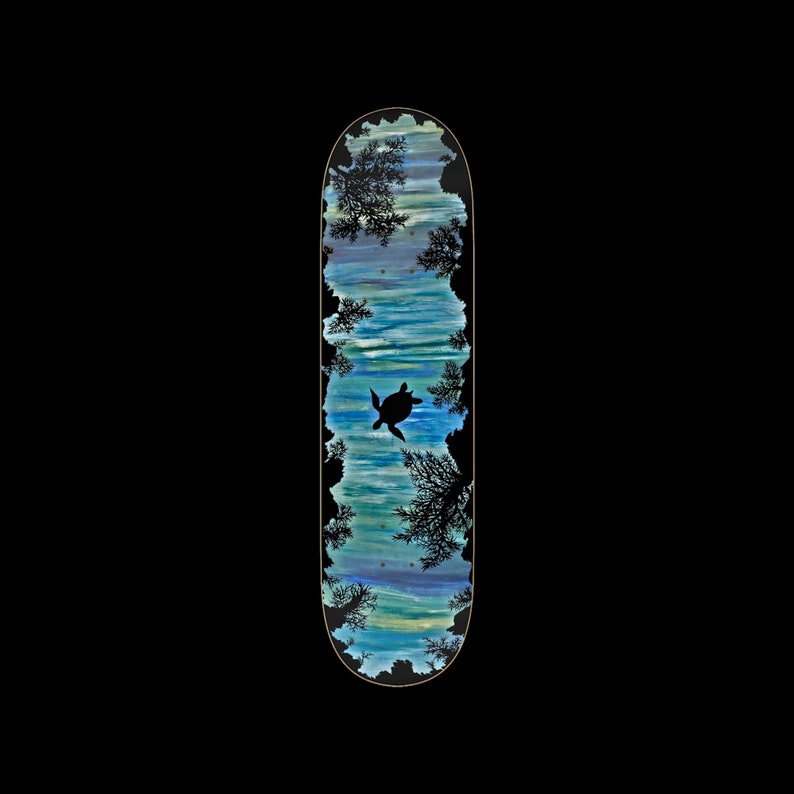 Turtle Skateboard Deck - Etsy