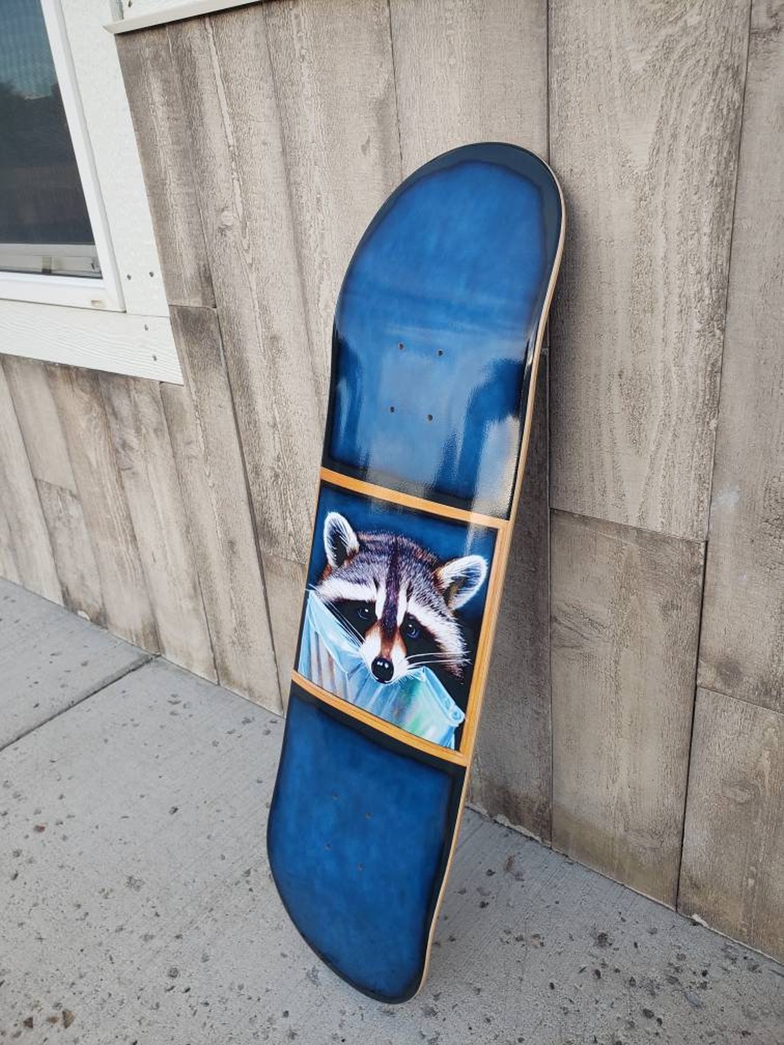 Raccoon Skateboard Deck - Etsy