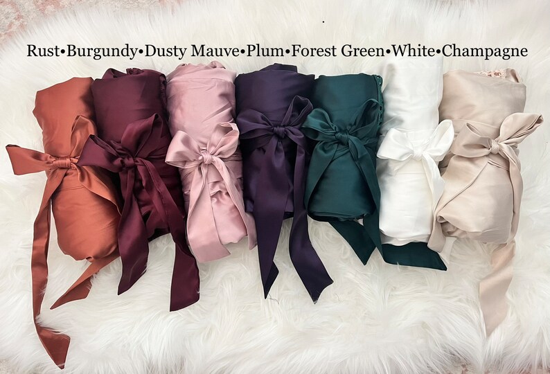 Plum Bridesmaid Wedding Robes Deep Violet Purple Bridal Party - Etsy