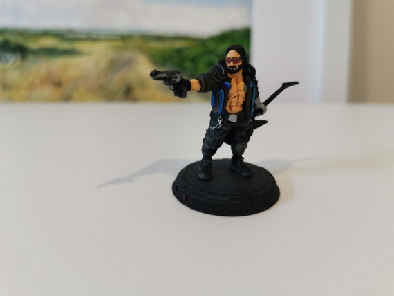 Cyberpunk Hand-painted 3D Miniature Mini Resin Figure Johnny - Etsy