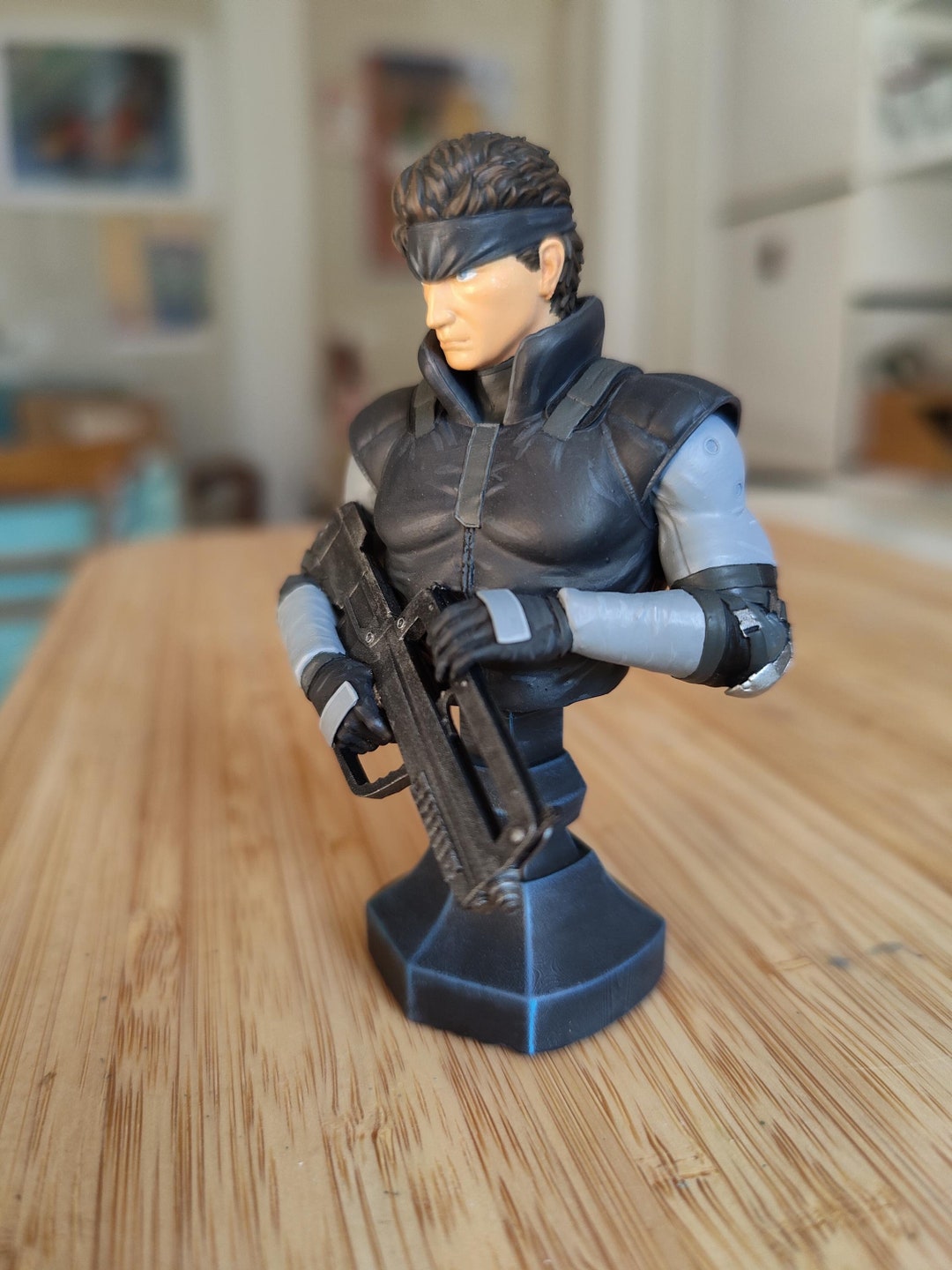 Metal Gear Solid MGS Miniature - Solid Snake Painted Resin 3D Print - Etsy