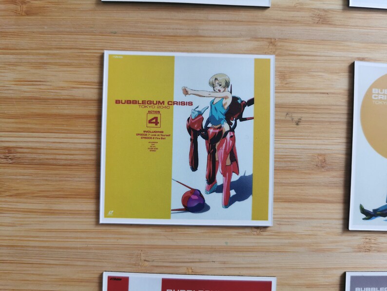 Bubblegum Crisis Tokyo 2040 Computer/fridge Magnets. Bubblegum Crash ...