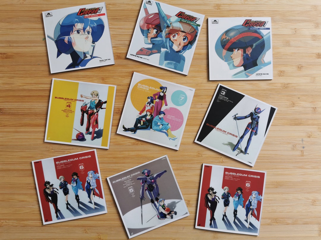 Bubblegum Crisis Tokyo 2040 Computer/fridge Magnets. Bubblegum Crash ...