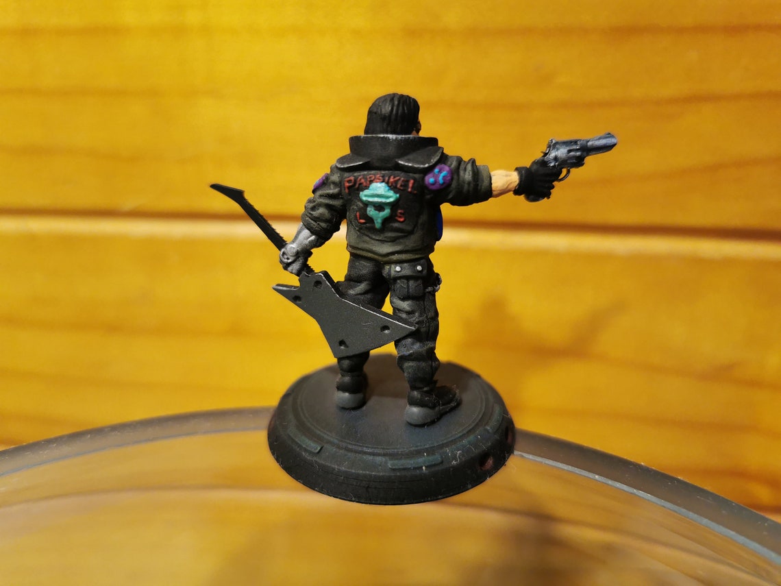 Cyberpunk Hand-painted 3D Miniature Mini Resin Figure Johnny - Etsy