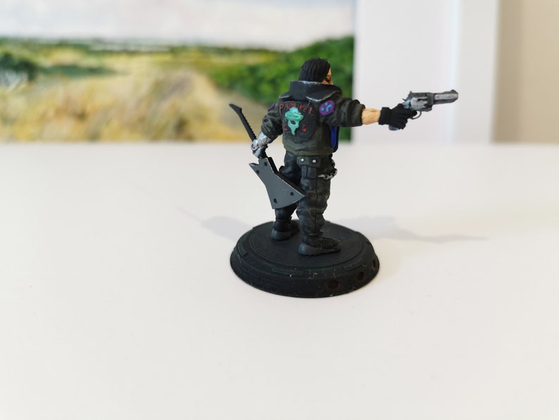 Cyberpunk Hand-painted 3D Miniature Mini Resin Figure Johnny Silverhand ...