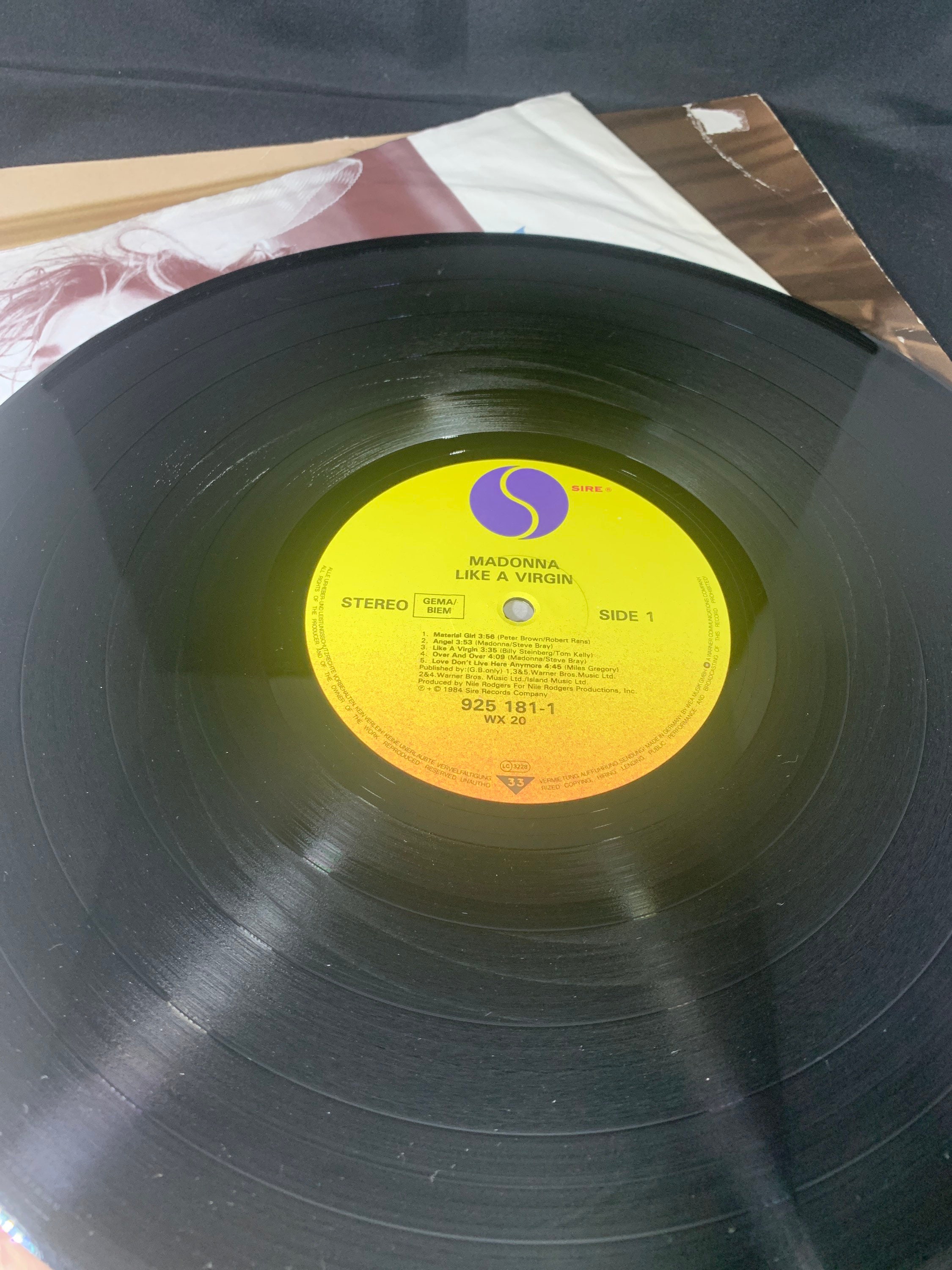 Madonna Like A Virgin Vinyl Album - Etsy