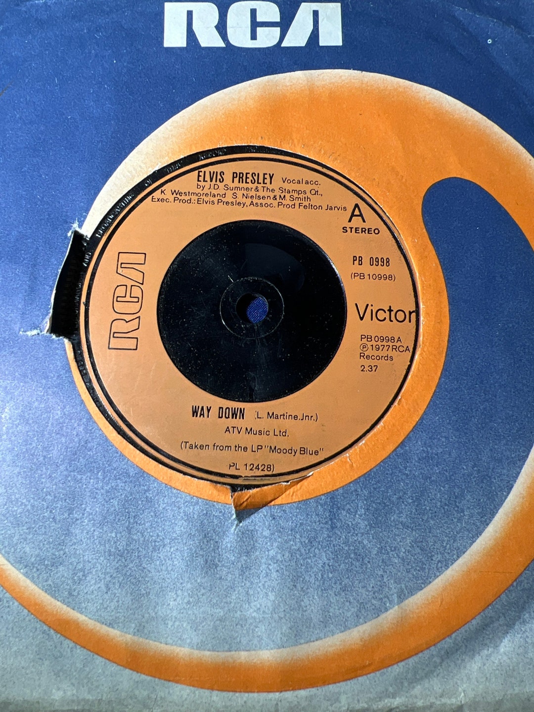 Elvis Presley, Way Down, 7” Vinyl Single - Etsy