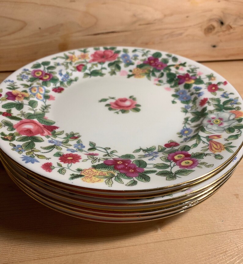 Plates Dining & Serving Set of Six Royal Stafford 'Evesham' Tea Plates ...