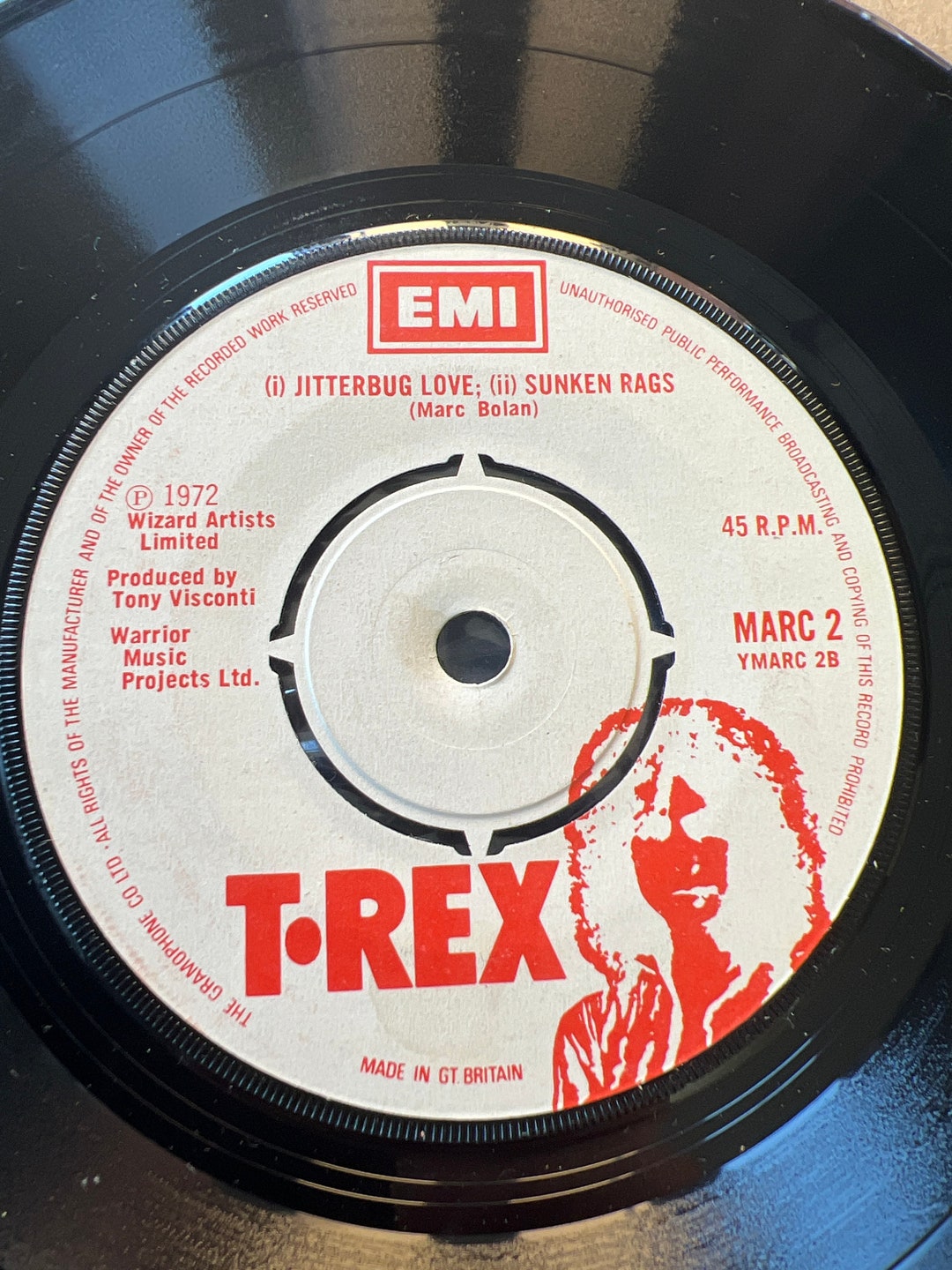 T Rex, Children of a Revolution, Jitterbug Love, Vinyl 7 Single - Etsy